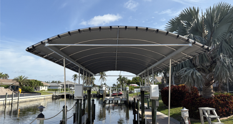 Boat Lift Cover Gallery | Coastline BLC Florida