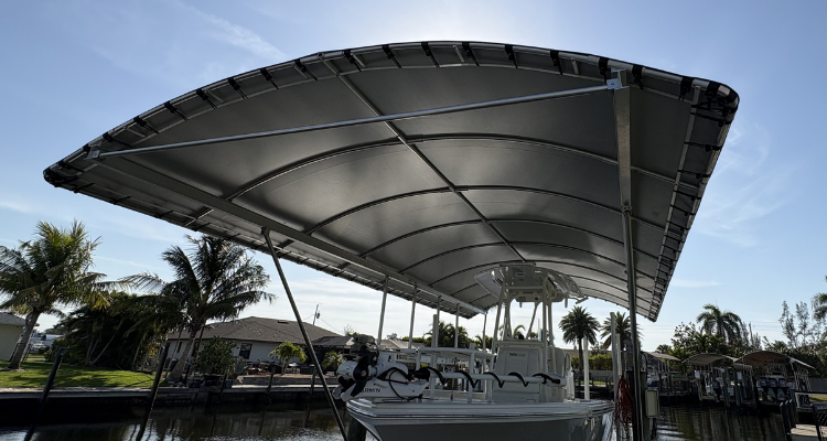Boat Lift Cover Gallery | Coastline BLC Florida